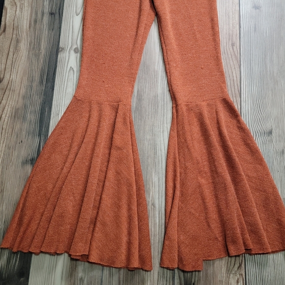 unknown | Pants & Jumpsuits | Burnt Orange Two Piece Bell Bottom Set ...